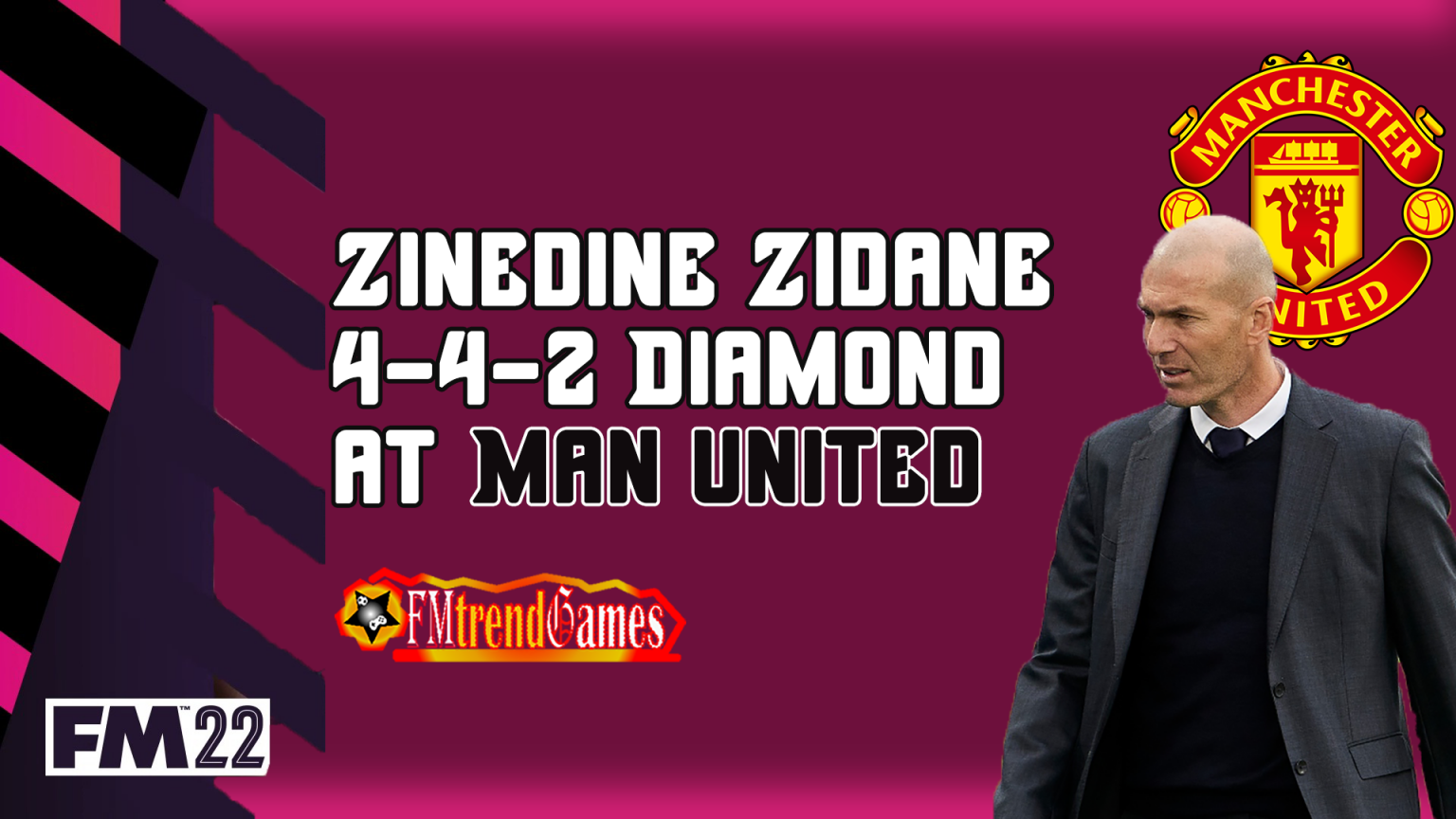 Zinedine Zidane 4-4-2 Diamond Gegenpress If Signed with Manchester ...