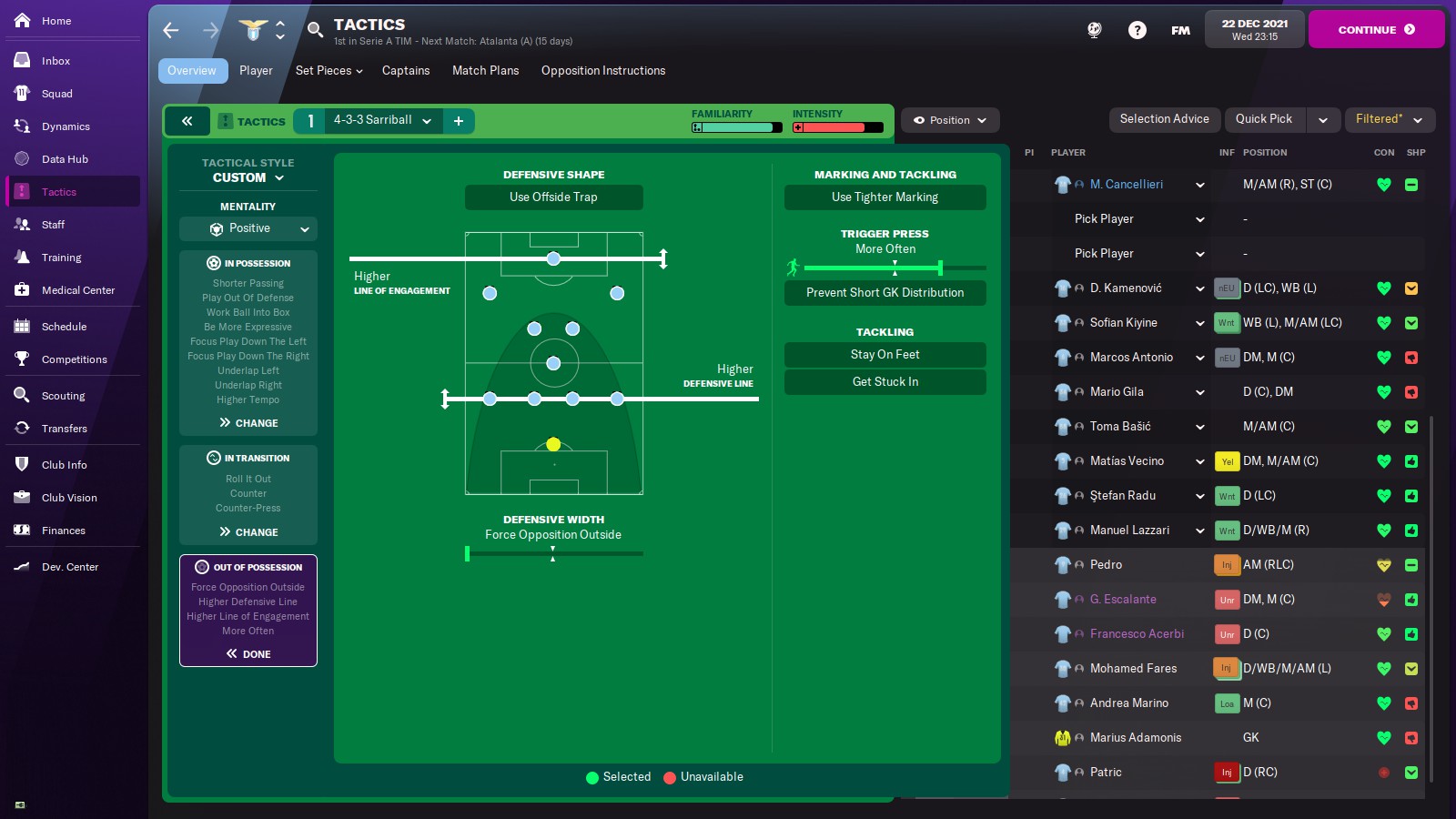 FM22 New Season | FM22 Maurizio Sarri 4-3-3 Tactic with Lazio 2022-23 ...