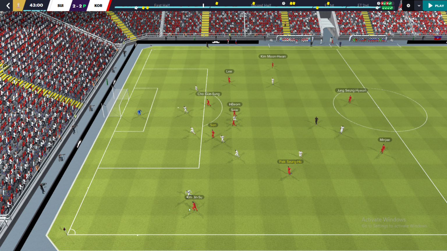 Wing Firing FM23 Paulo Bento Tactic | FM23 World Cup Korea Republic ...