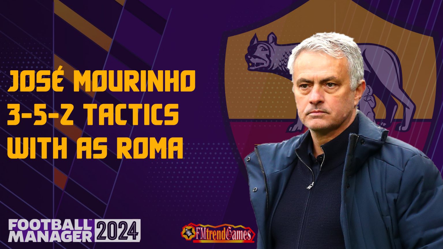 FM24 José Mourinho Tactics with AS Roma: 3-5-2 Version | FMtrendGames