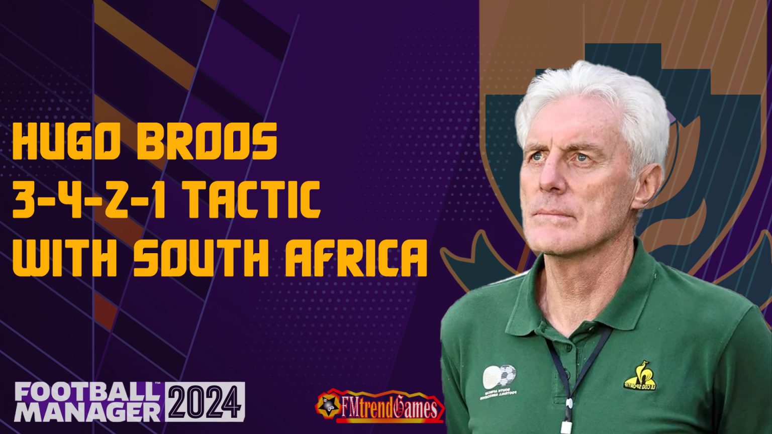 FM24 Hugo Broos Tactic with South Africa | 2023 AFCON | FMtrendGames